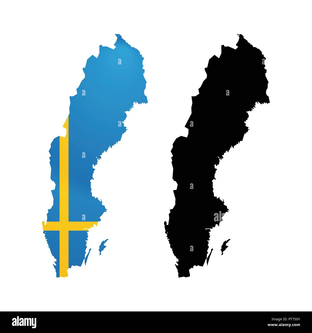 Symbol of Sweden in Color from National Flag Stock Vector Image & Art ...