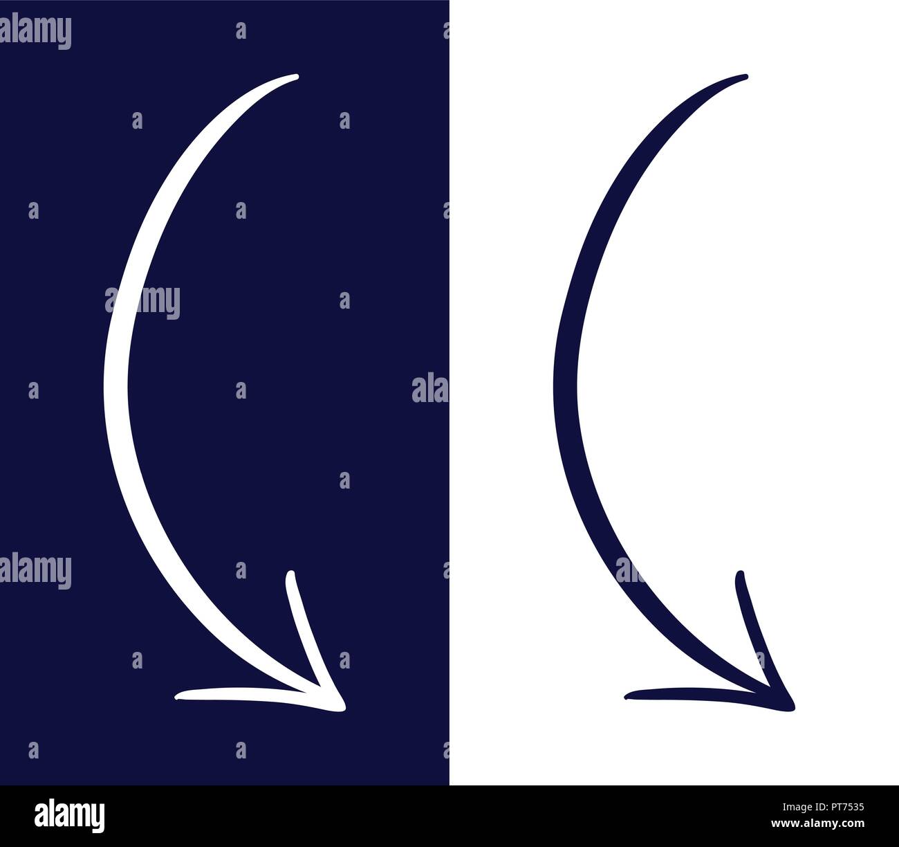 Curved arrows Stock Vector Images - Alamy