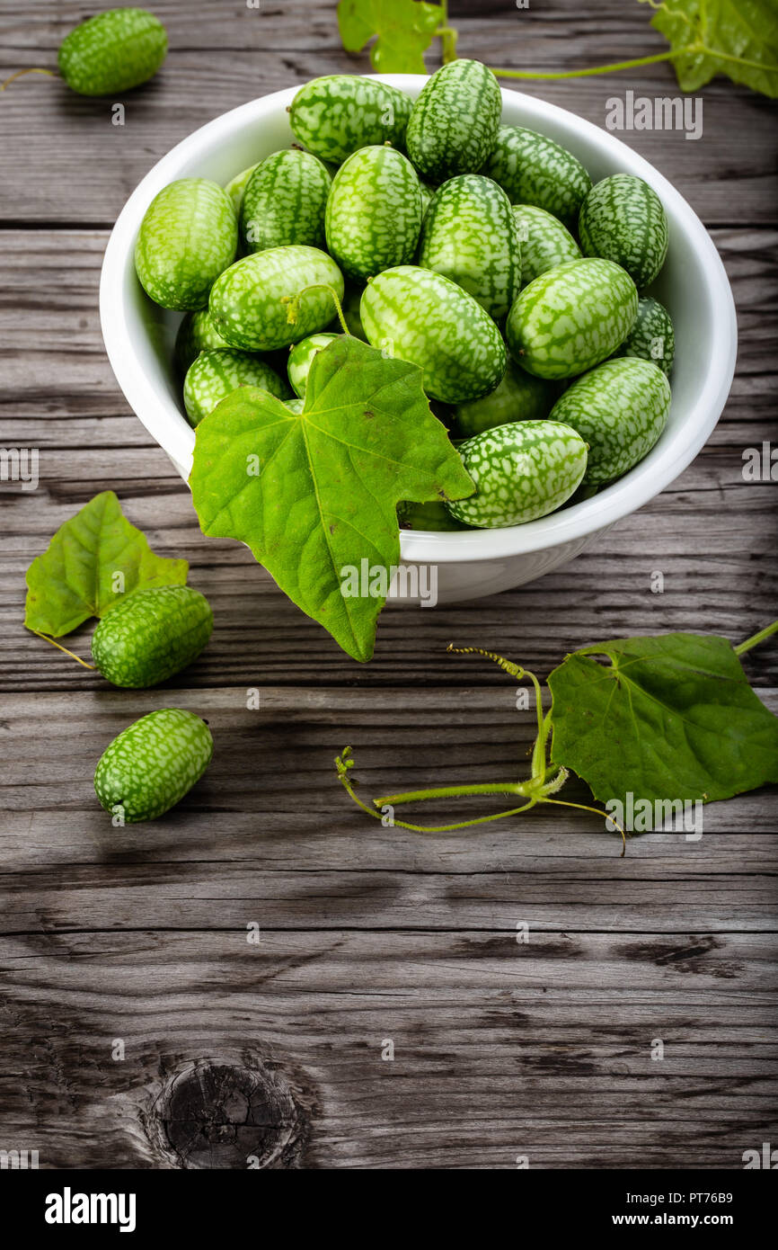 Fresh cucamelons on table Stock Photo - Alamy
