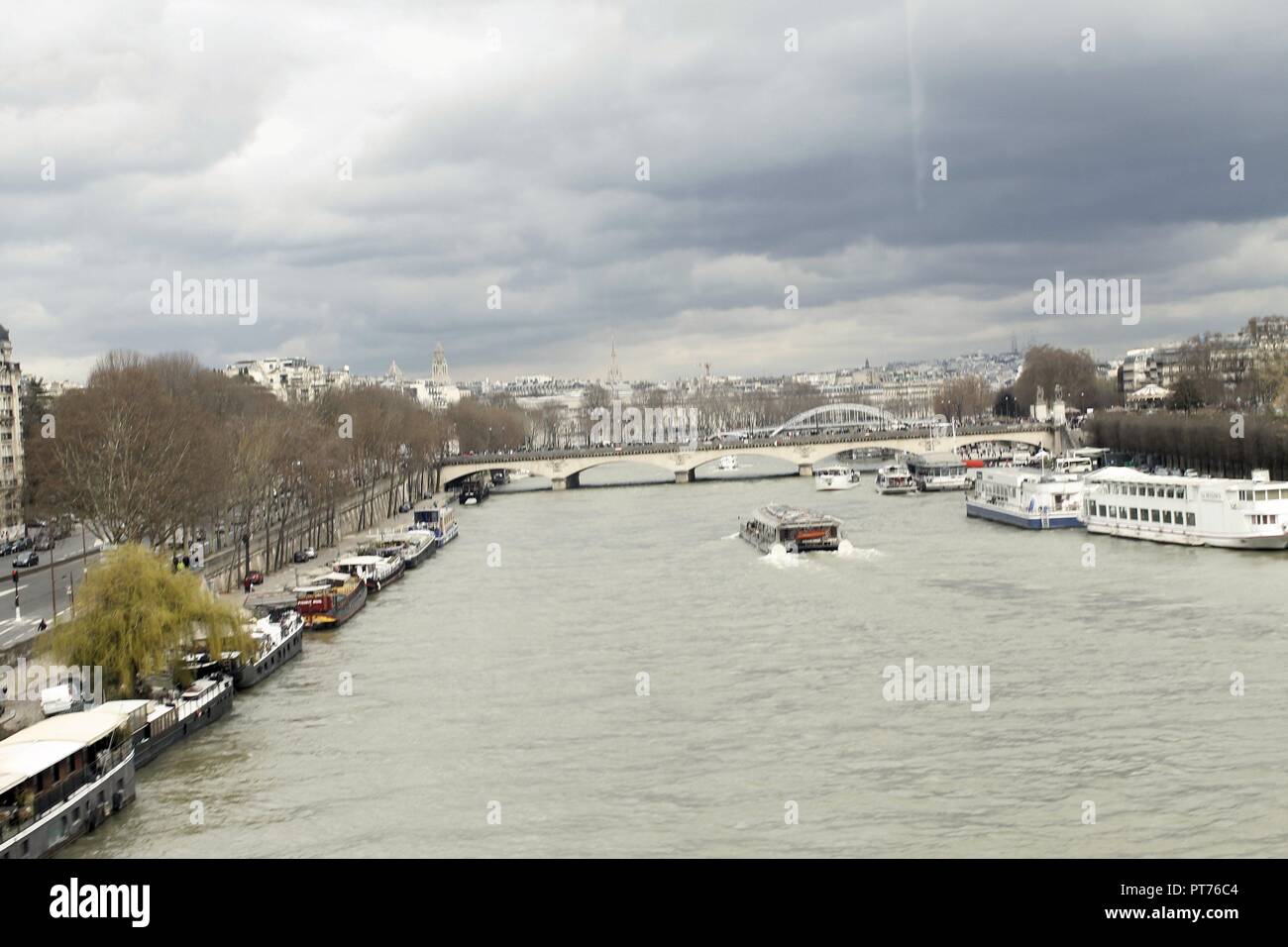 Traditional architecture on the river in Paris, capitol of France Stock ...