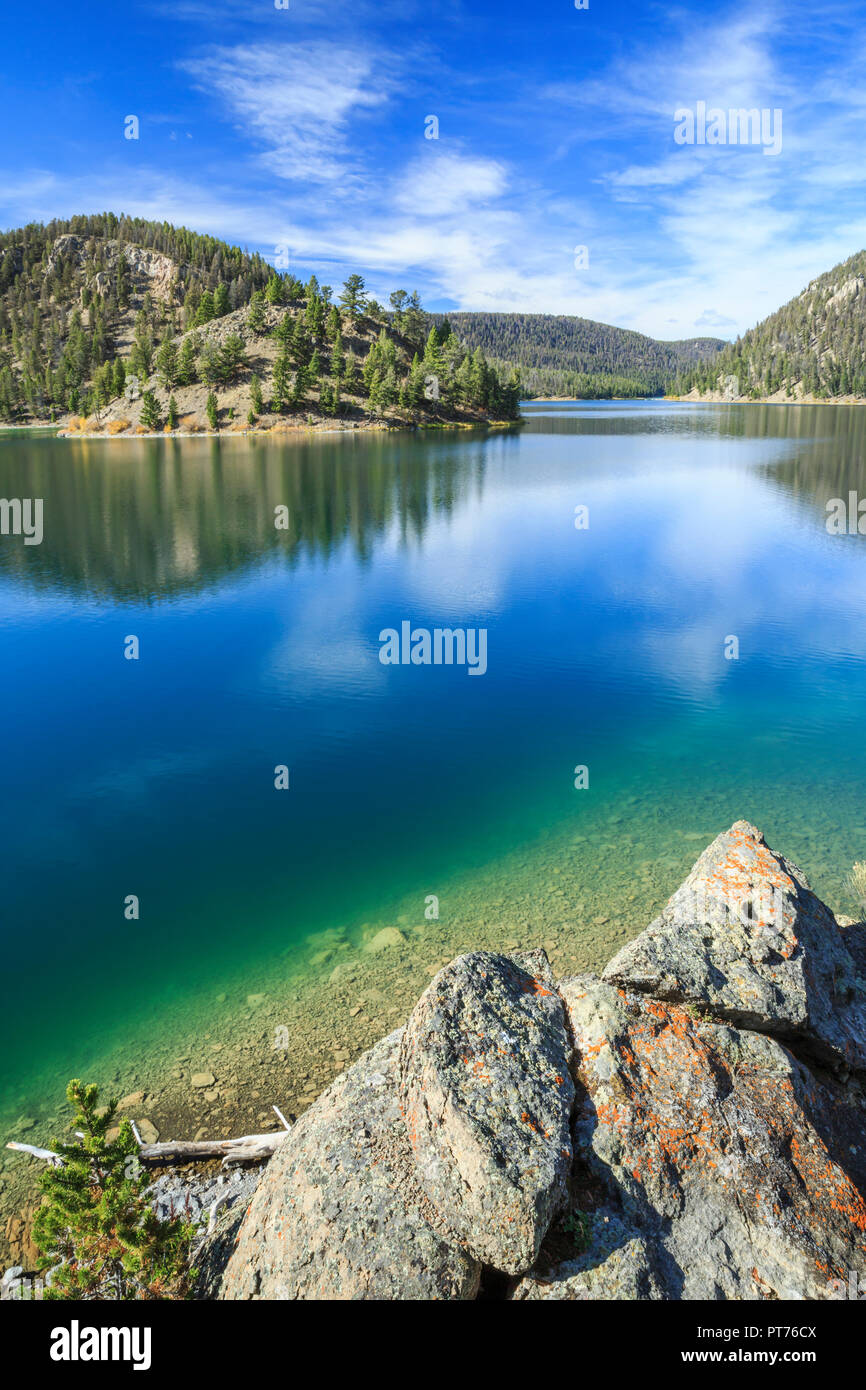 cliff lake in the beaverhead-deerlodge national forest of the upper ...