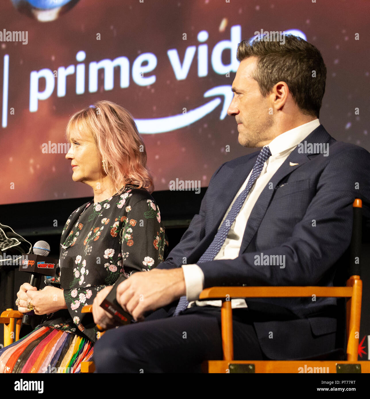 New York, NY - October 6, 2018: Miranda Richardson, Jon Hamm attend ...