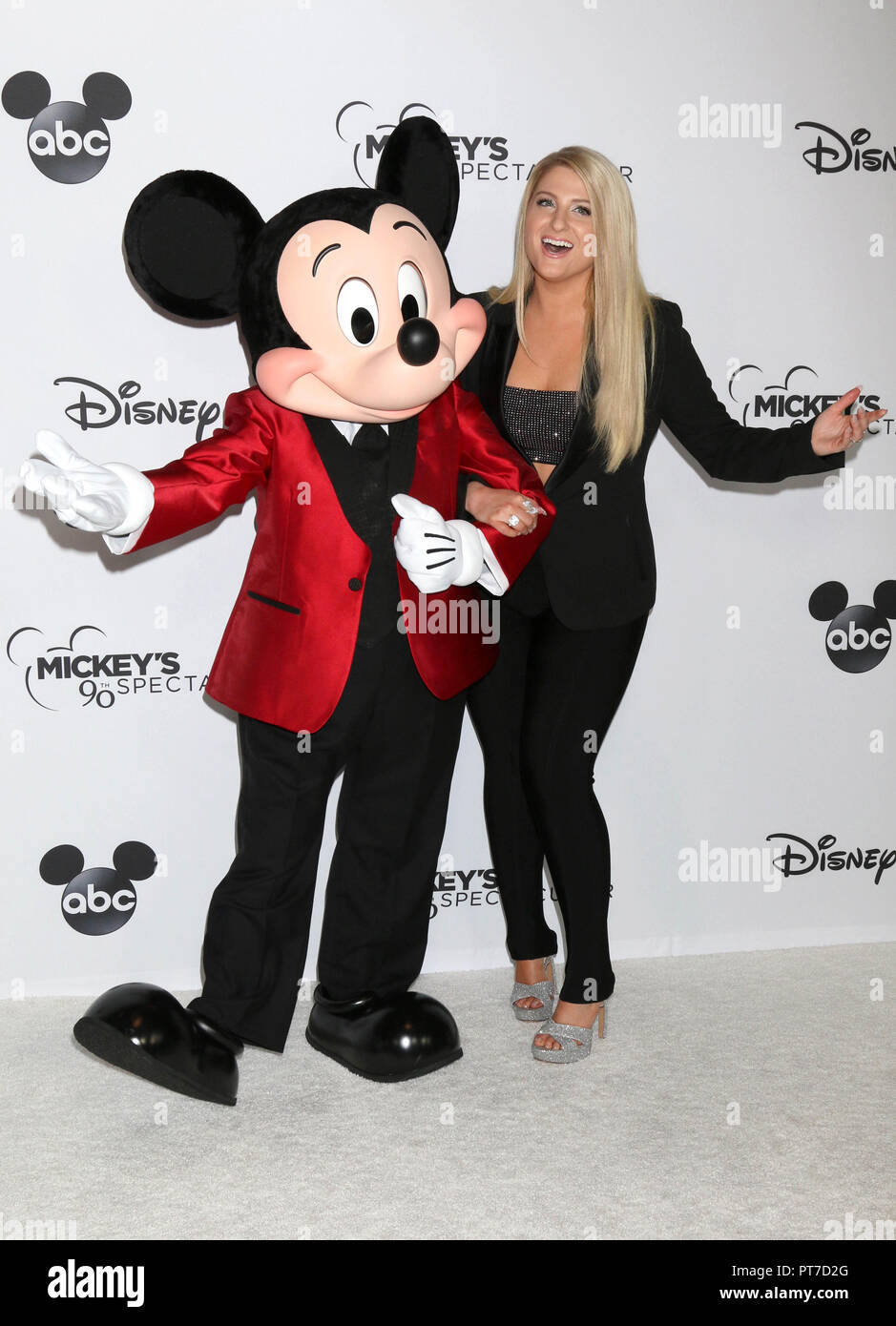 LOS ANGELES, CA - OCTOBER 6: Mickey Mouse, Meghan Trainor at the Mickey ...