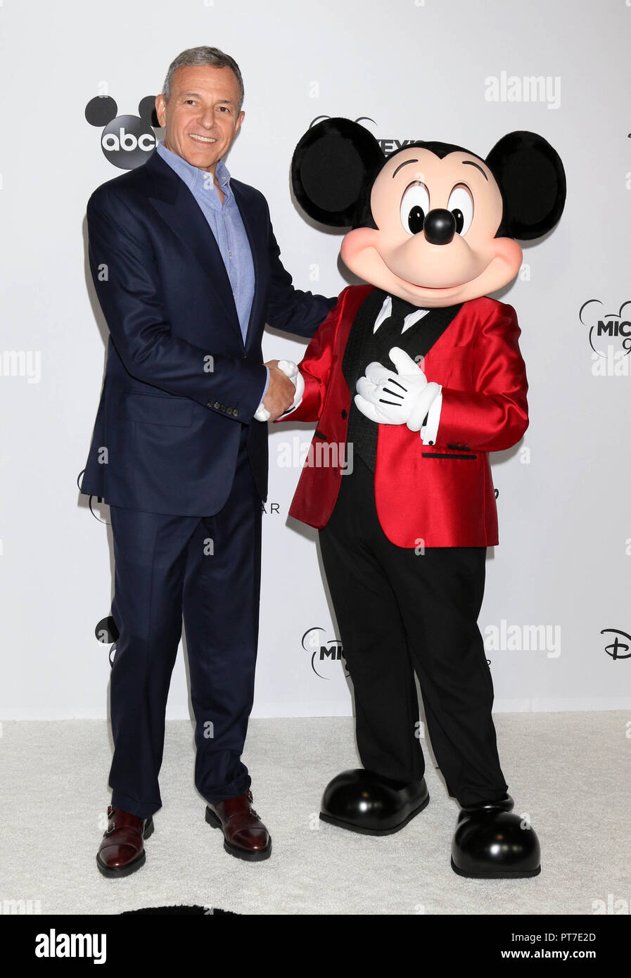 Los Angeles, Ca, USA. 6th Oct, 2018. Bob Iger, Mickey Mouse at the ...