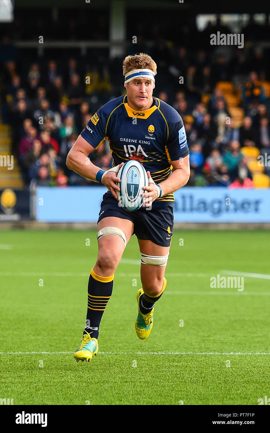 7th October 2018, Sixways Stadium, Worcester, England; Gallagher ...