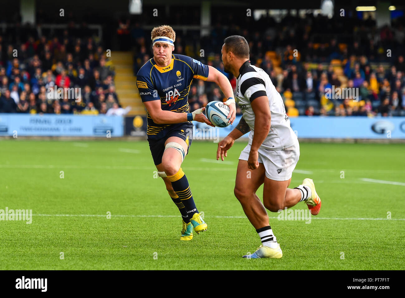 7th October 2018, Sixways Stadium, Worcester, England; Gallagher ...