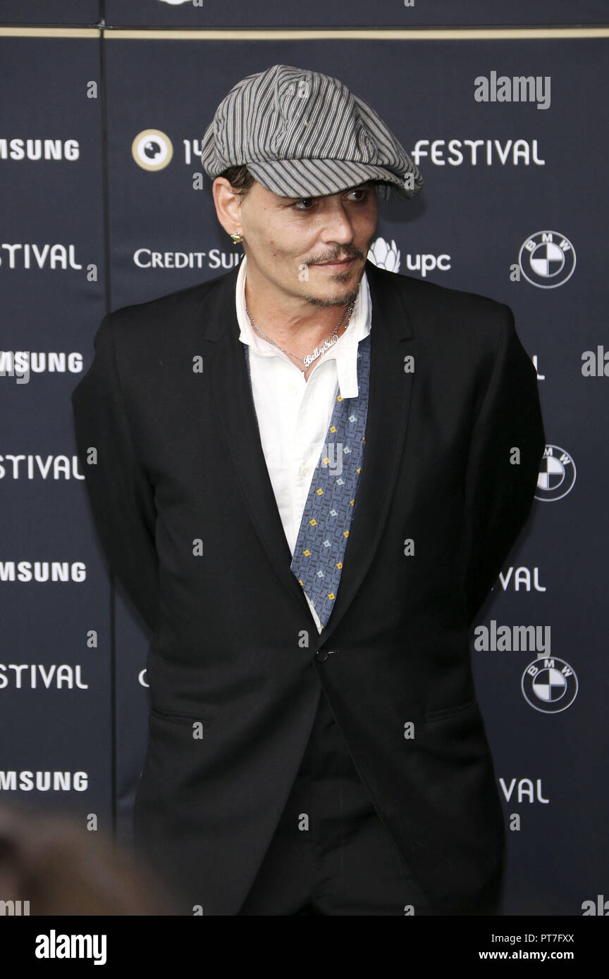Johnny Depp attending the 'Richard Says Goodbye' premiere during the ...