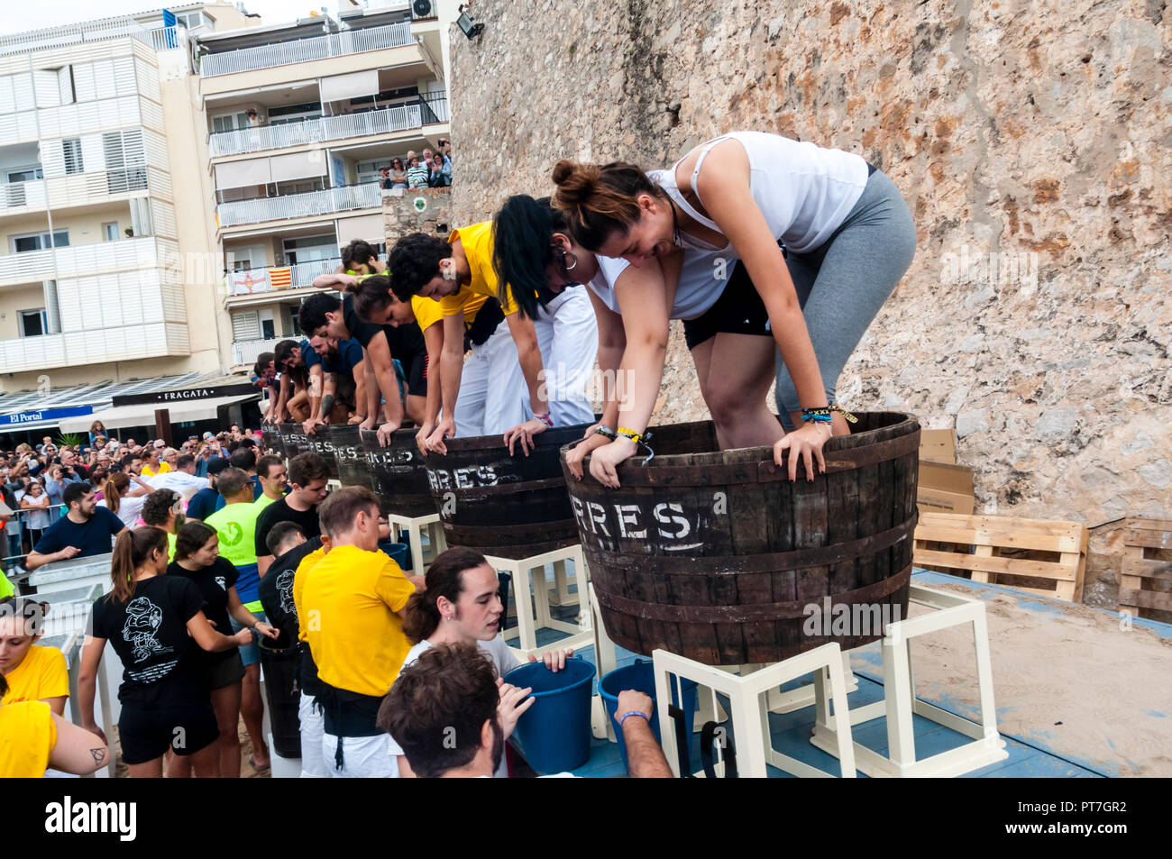 Grape stomping contest hi-res stock photography and images - Alamy