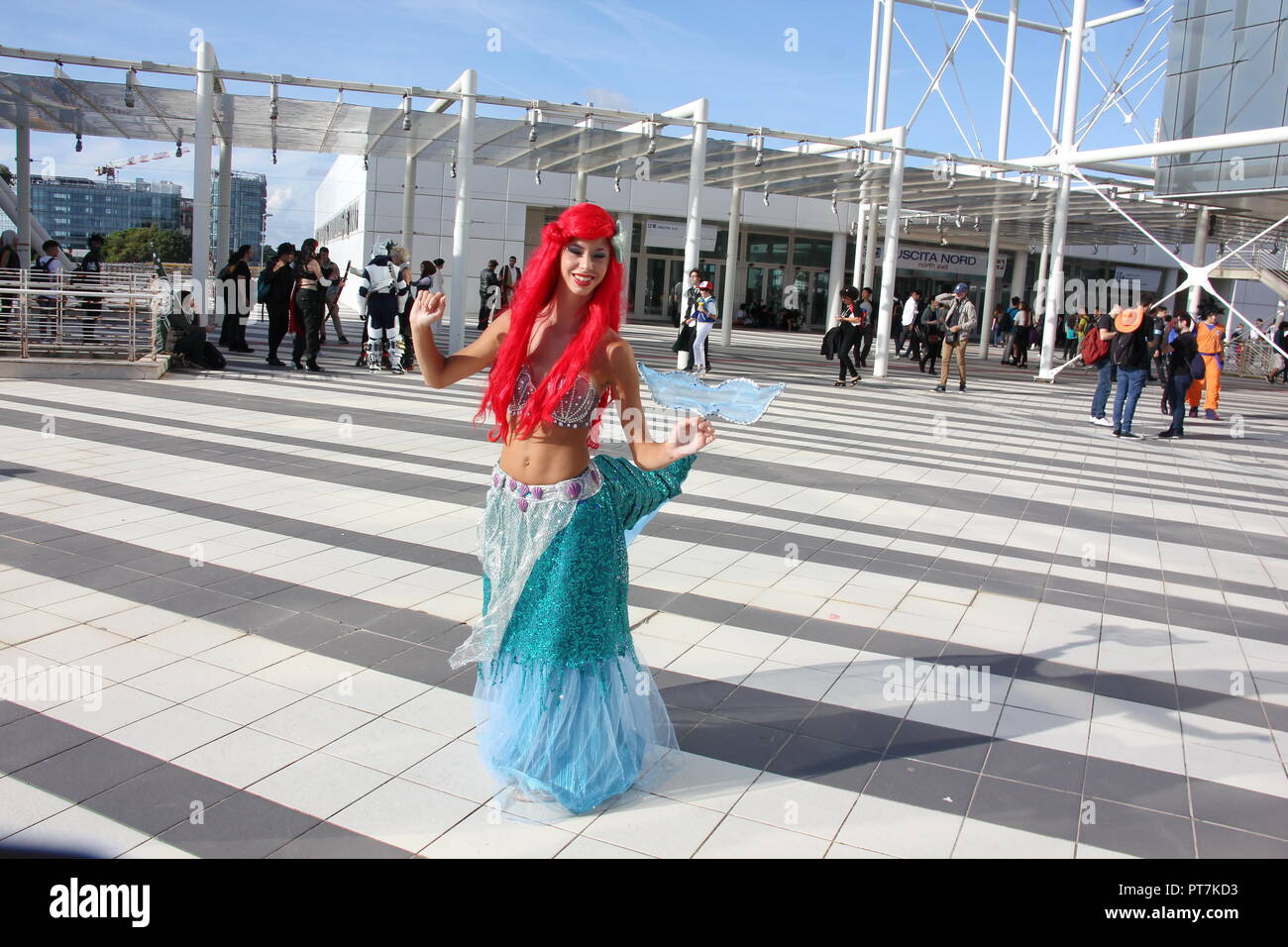 Rome, Italy. 7th Oct 2018. The Romics cosplay festival in Rome Italy ...