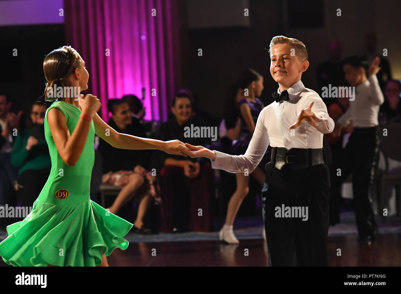 London, UK. 7th Oct 2018. Nathan Storey of Strictly School Dancing Ltd ...