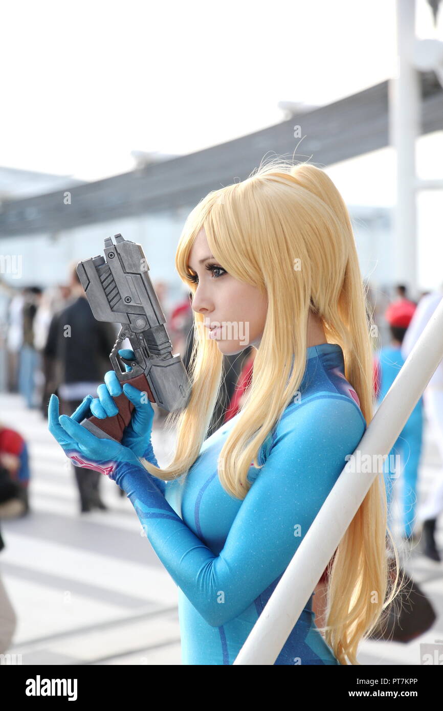 Rome, Italy. 7th Oct 2018. The Romics cosplay festival in Rome Italy ...