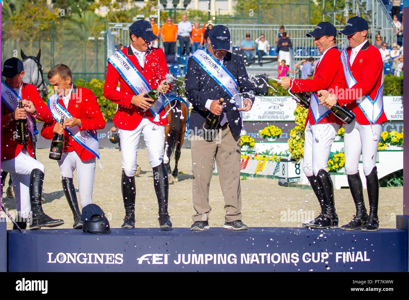 Barcelona, Spain. 7th Oct 2018. Winners. Team Belgium. Jos Verloy. Wilm ...