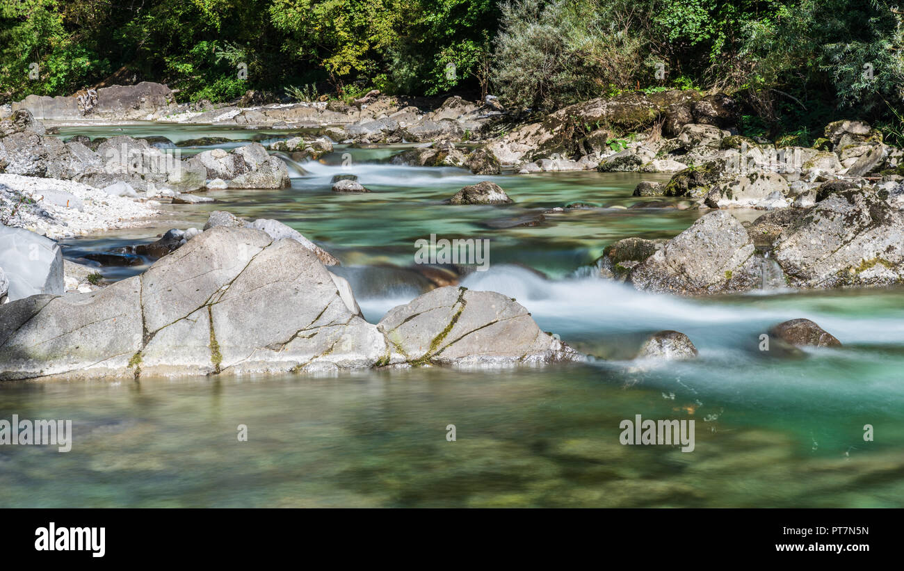 Tarcento, stony banks of the Torre river Stock Photo - Alamy