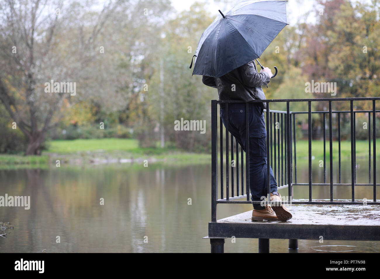 Autumn background in the park Stock Photo - Alamy