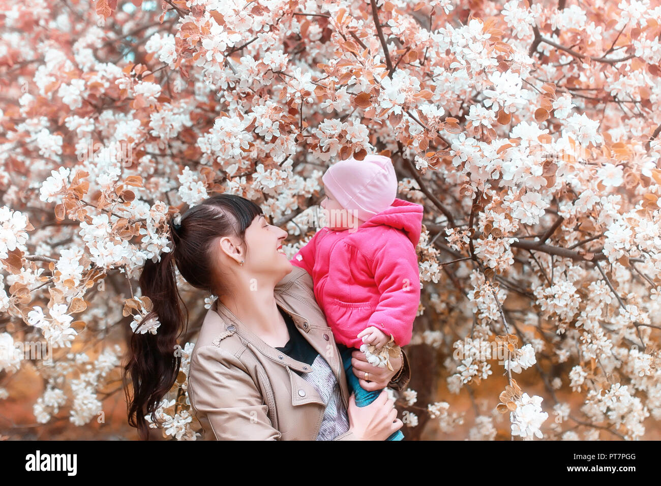 Beautiful girl in the autumn park Stock Photo - Alamy