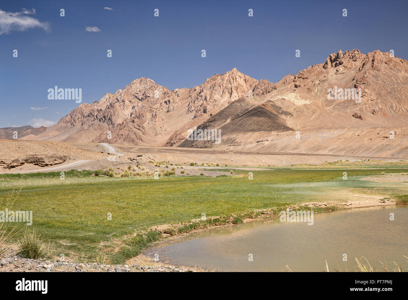 Madyan Valley and the Murghab (Aksu) River flowing through the valley ...