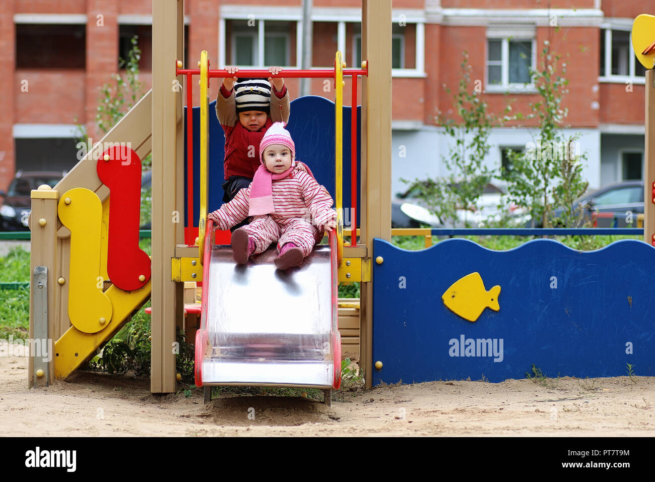 Children play on the playground Stock Photo - Alamy