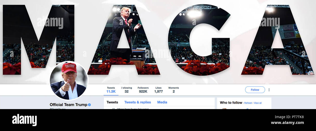 The official twitter page for Oficial Team Trump, the President of the ...