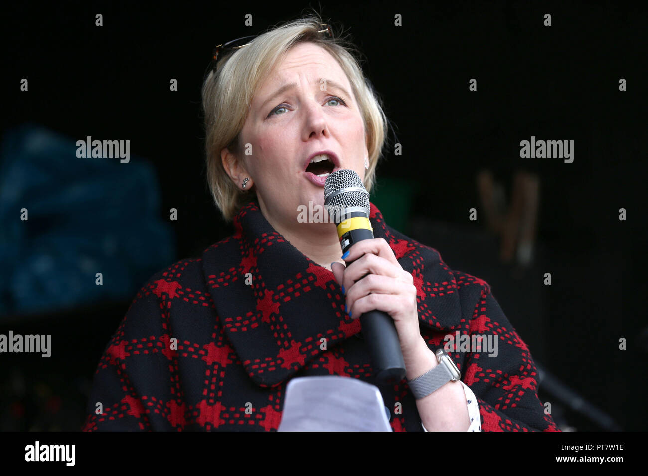 Stella Creasy MP speaks during the 'Wooferendum March' in central ...