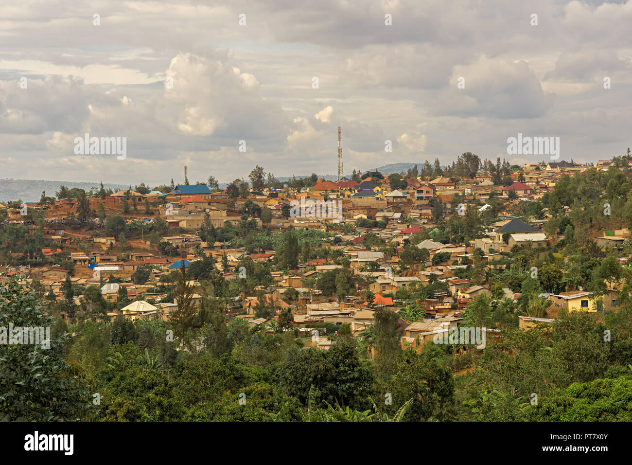 This is Gikondo,a part of Kigali,the capital of Rwanda Stock Photo - Alamy