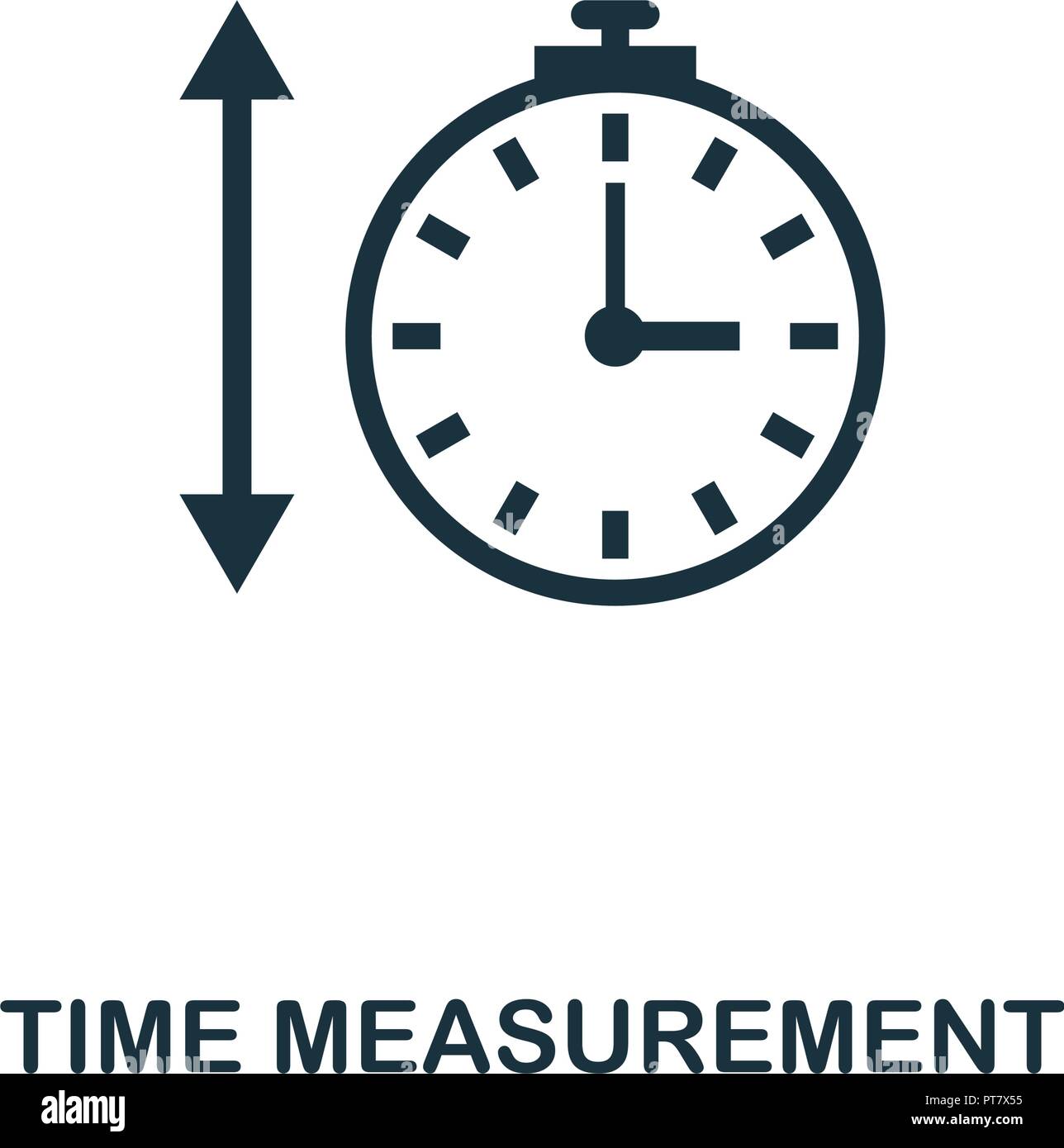 Time Measurement icon. Monochrome style design from measurement ...
