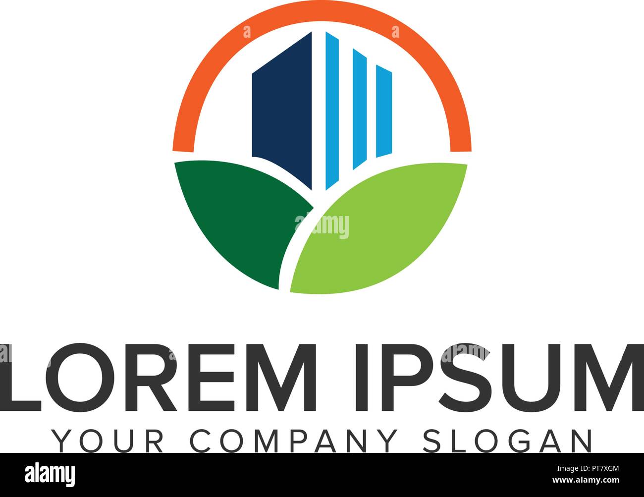 green building Logo design concept template Stock Vector Image & Art ...