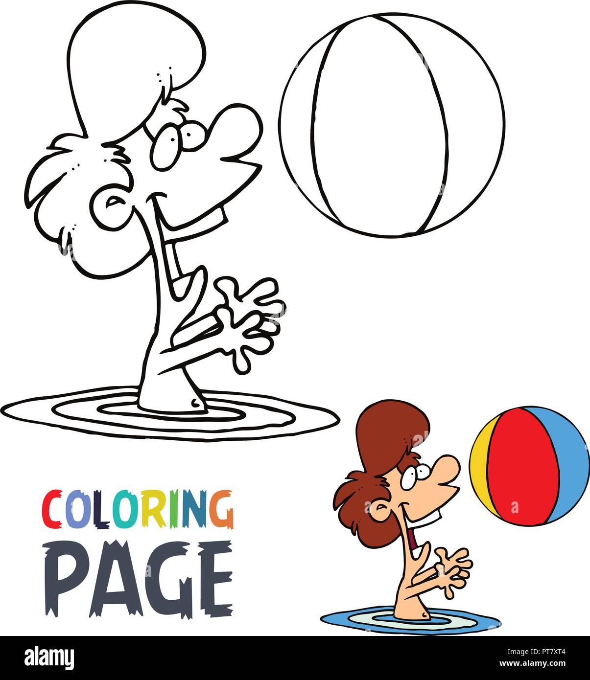 Ball coloring hi-res stock photography and images - Alamy