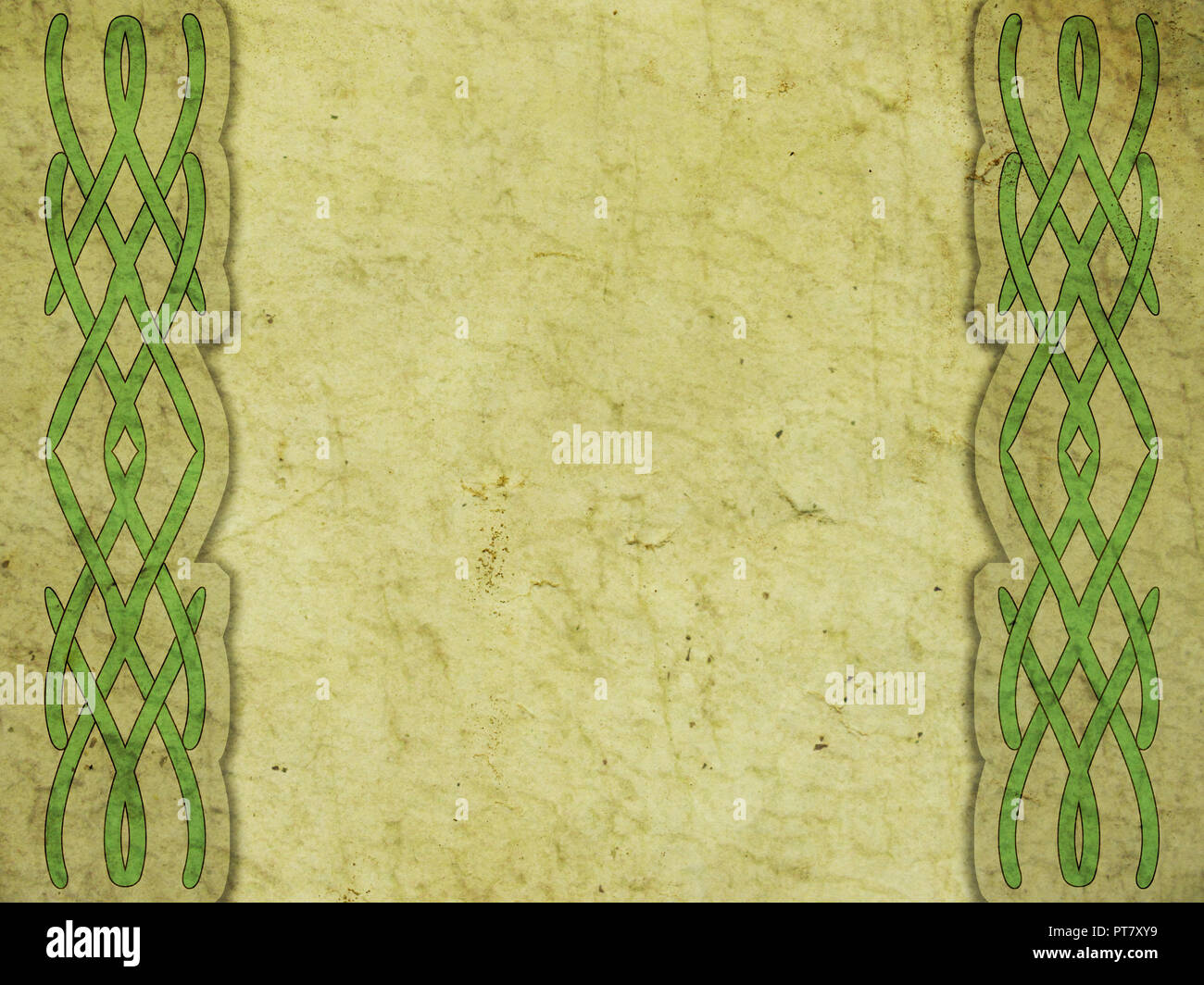 Old paper with celtic pattern Stock Photo - Alamy
