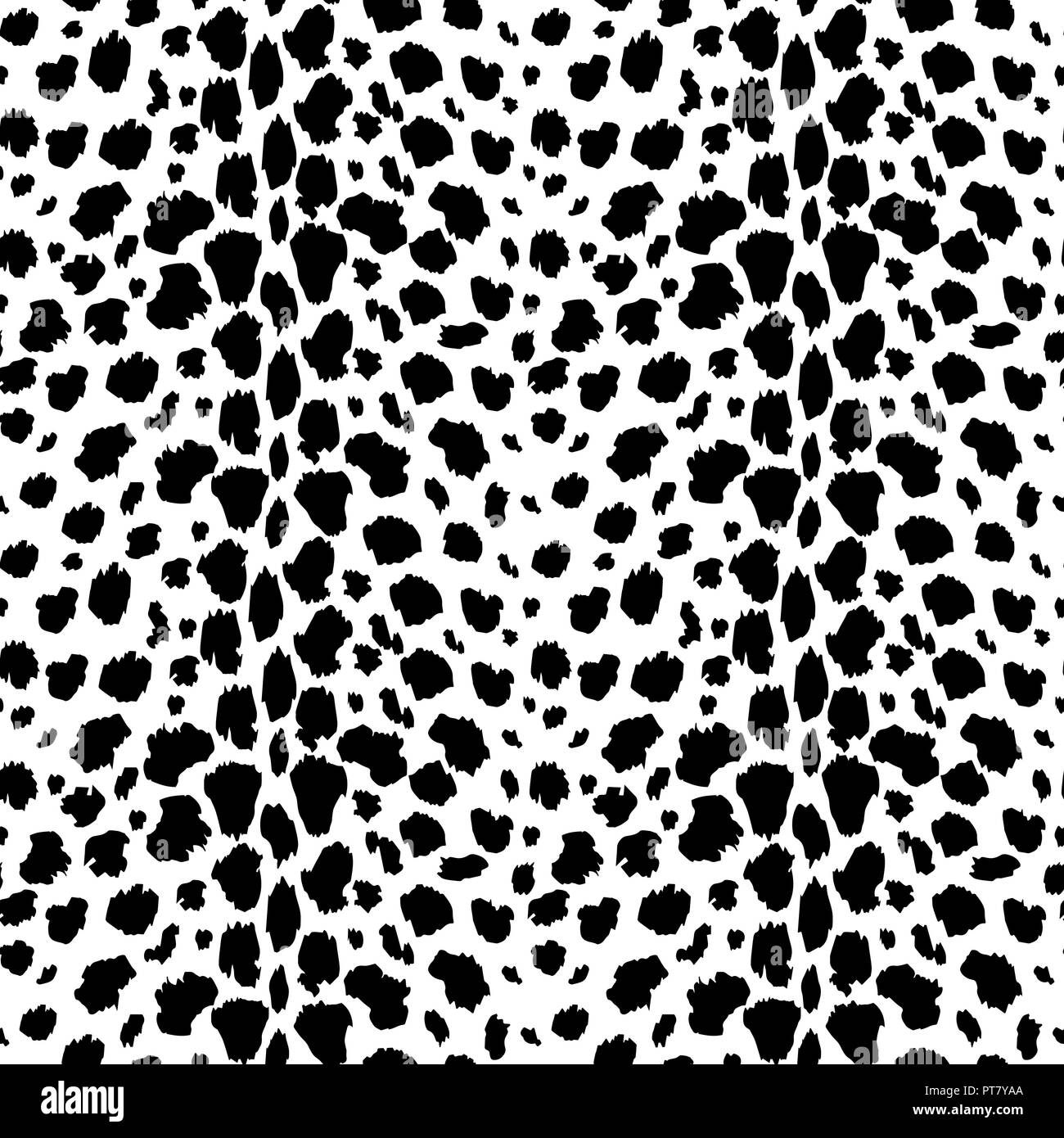leopard pattern texture repeating seamless monochrome black and white. Fashion and stylish ...