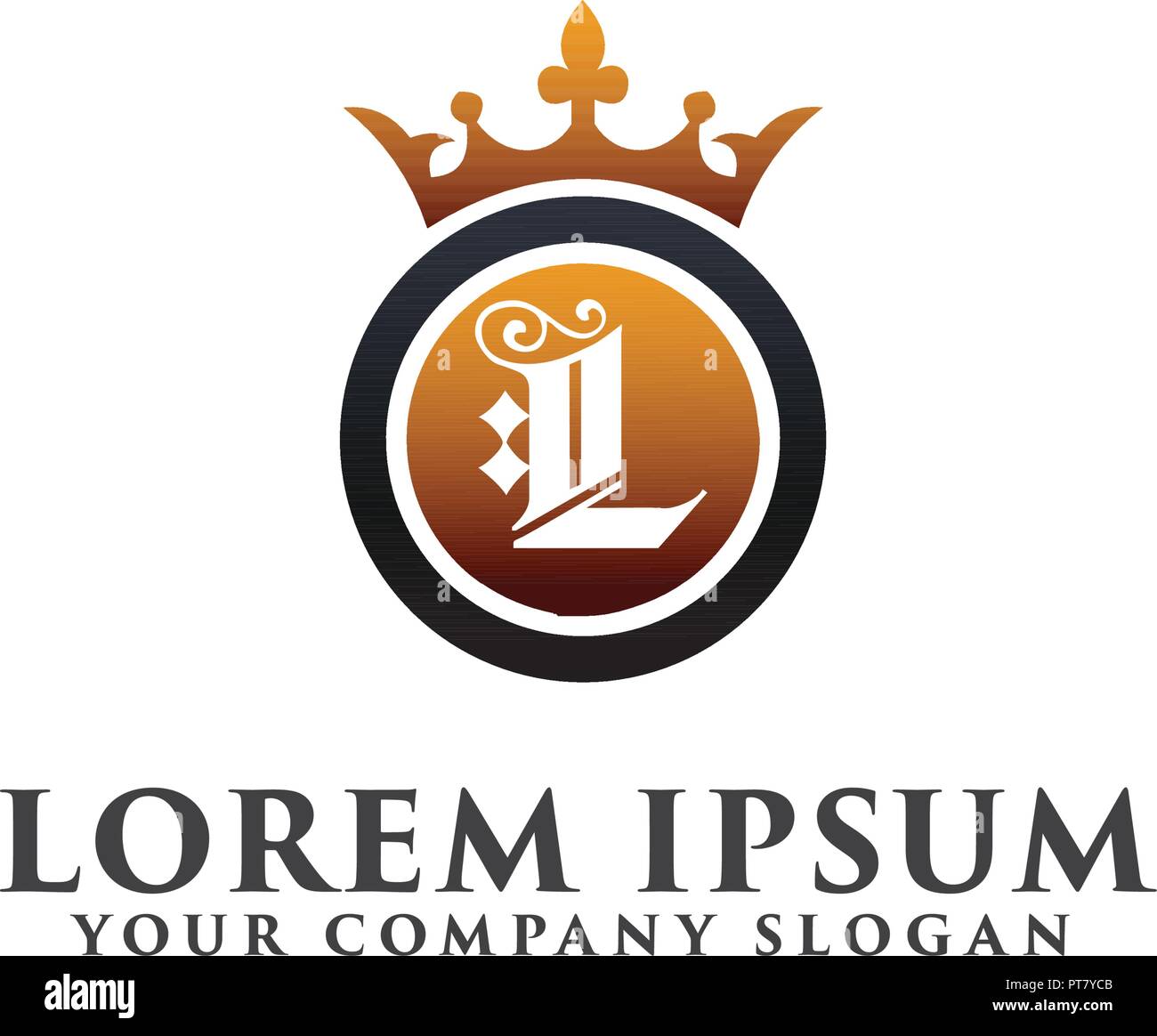 Crown logo hi-res stock photography and images - Alamy