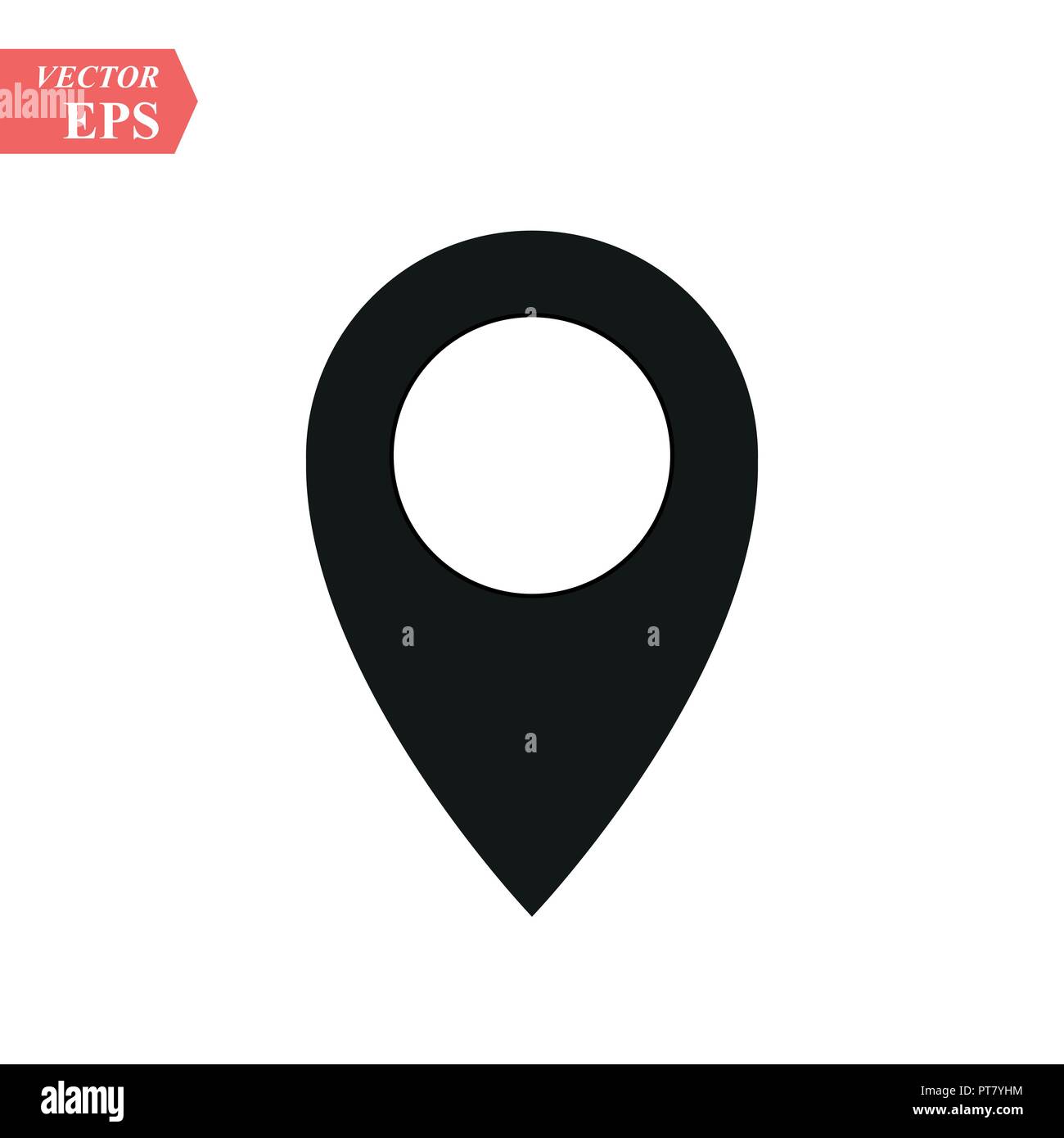 Maps pin. Location pin. Location map icon. Pin icon vector isolated on ...