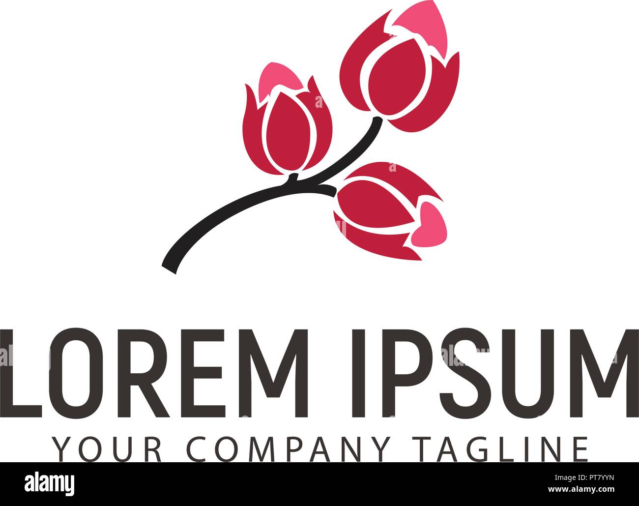 Flower Logo design concept template Stock Vector Image & Art - Alamy