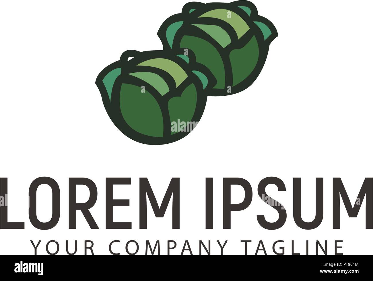 Cabbage Logo design concept template Stock Vector Image & Art - Alamy