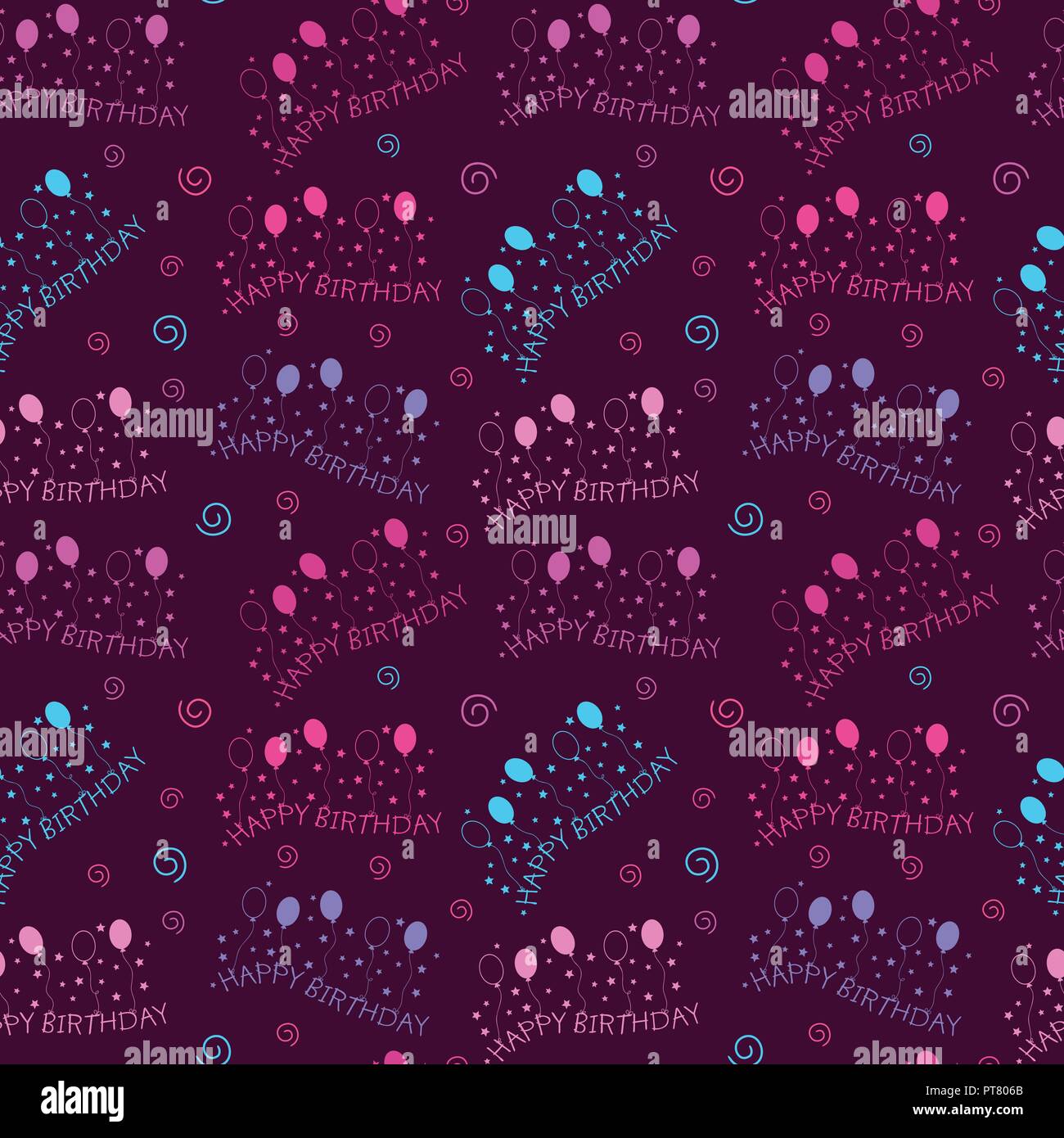 Happy birthday pattern Background Stock Vector Image & Art - Alamy