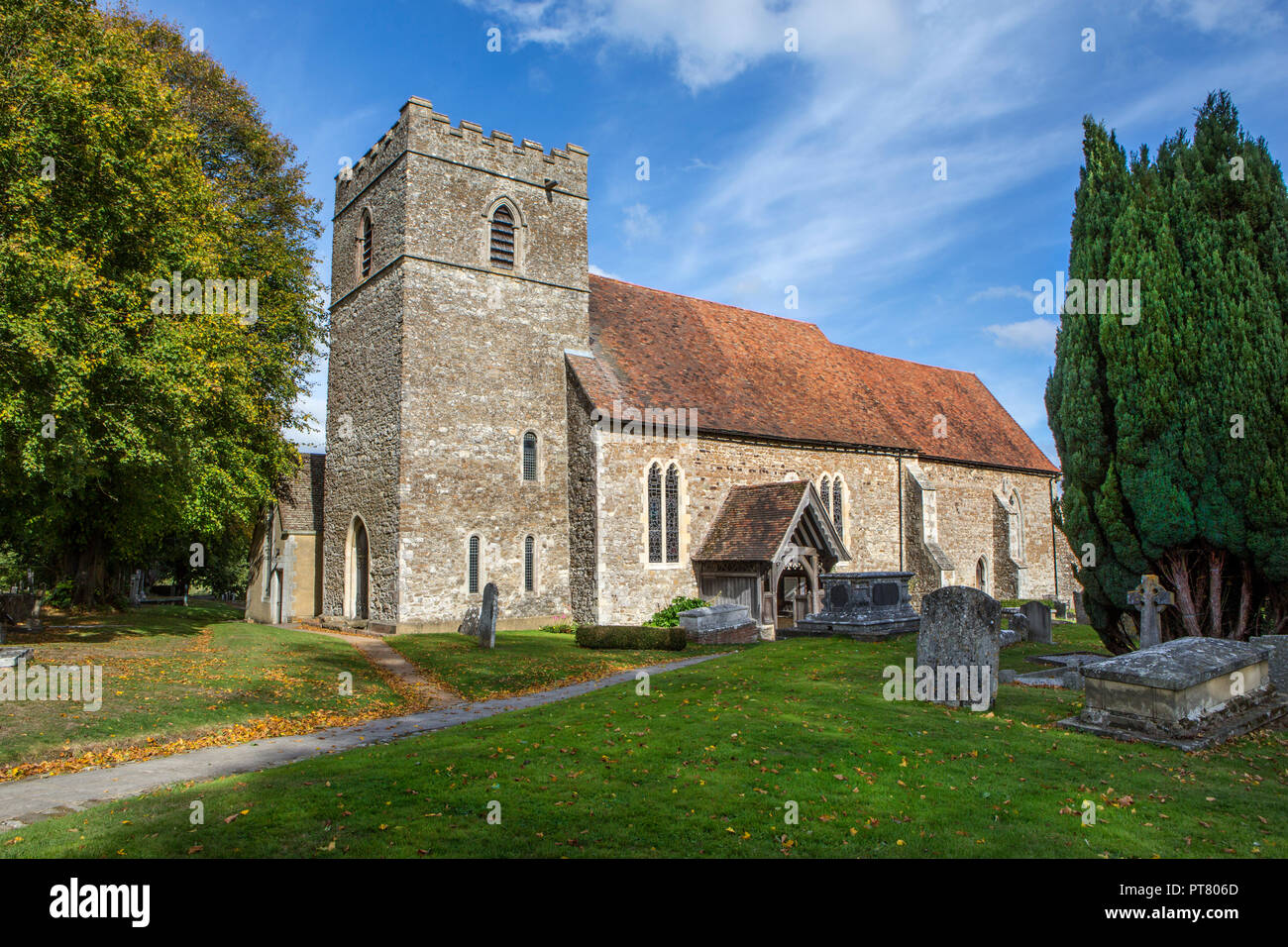 Parish Church of St. Peter and St. Paul, Saltwood Stock Photo - Alamy