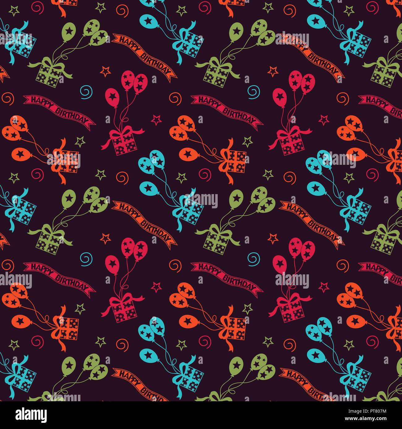 Happy birthday pattern Background Stock Vector Image & Art - Alamy