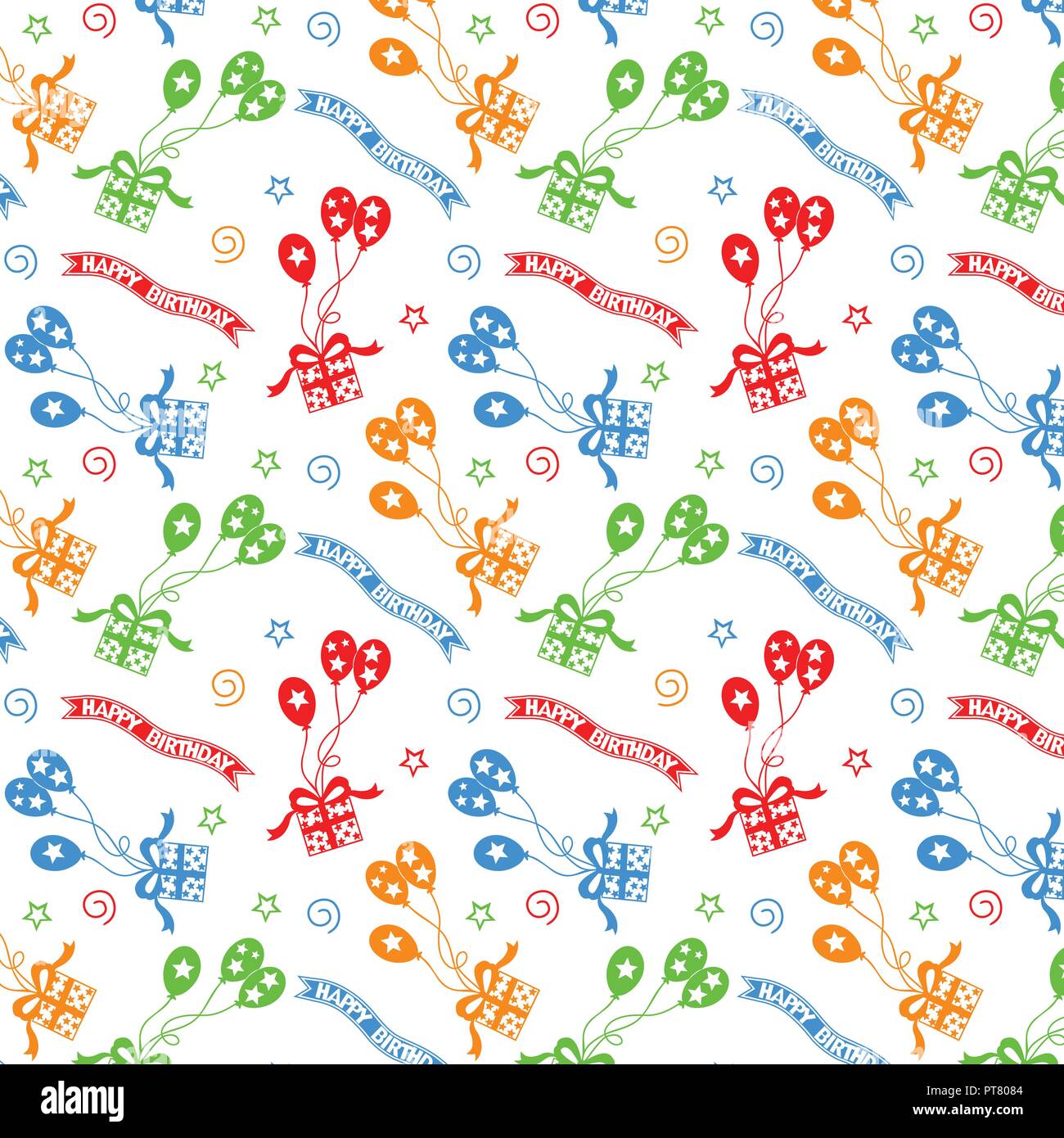 Happy birthday pattern Background Stock Vector Image & Art - Alamy