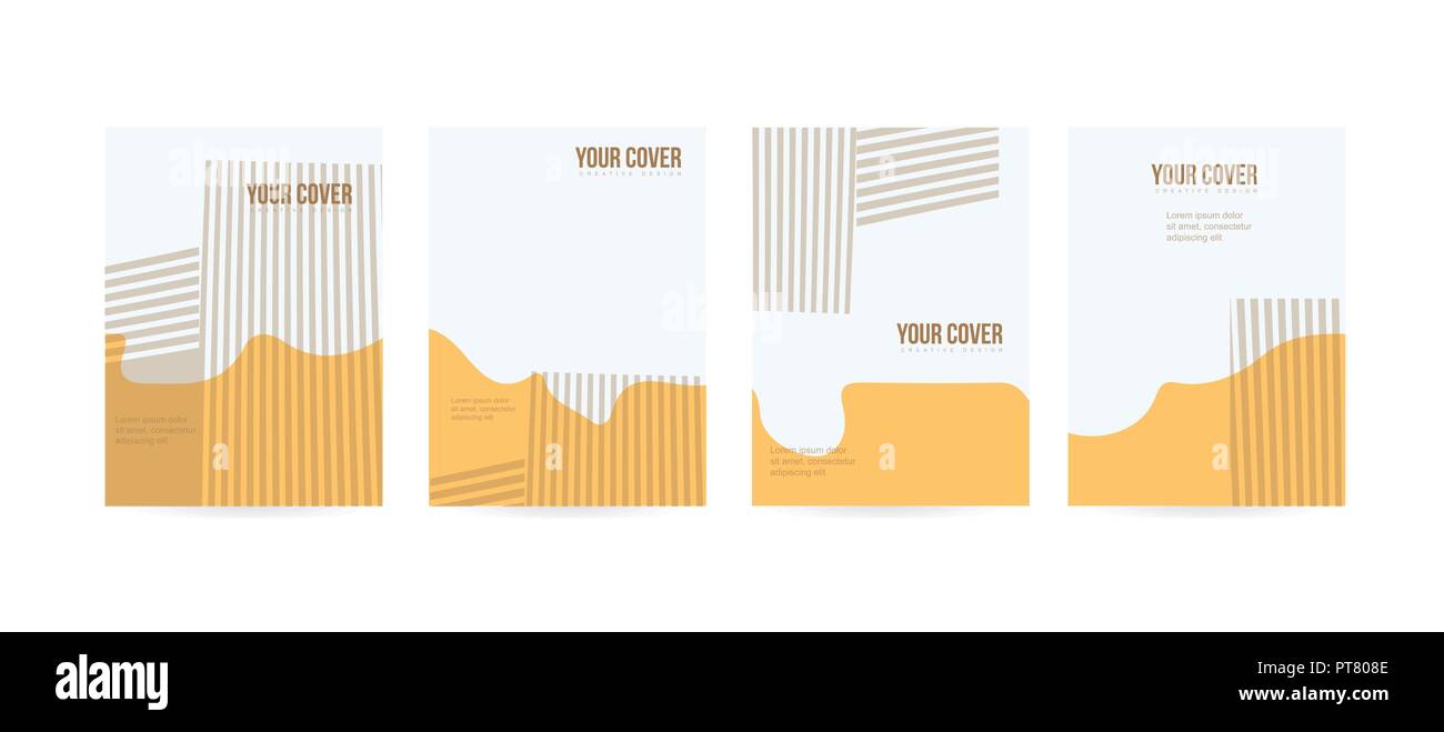 Minimal cover concept for brochure or card design. Simple and elegant ...