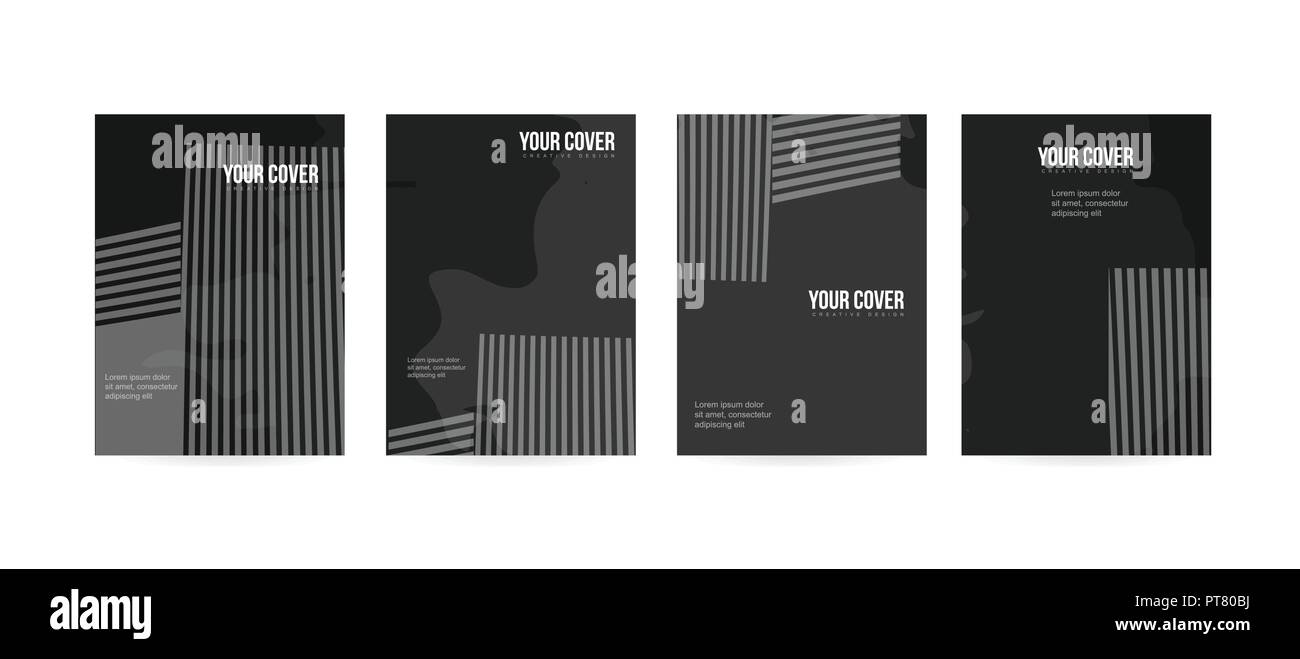 Minimal cover concept for brochure or card design. Simple and elegant ...