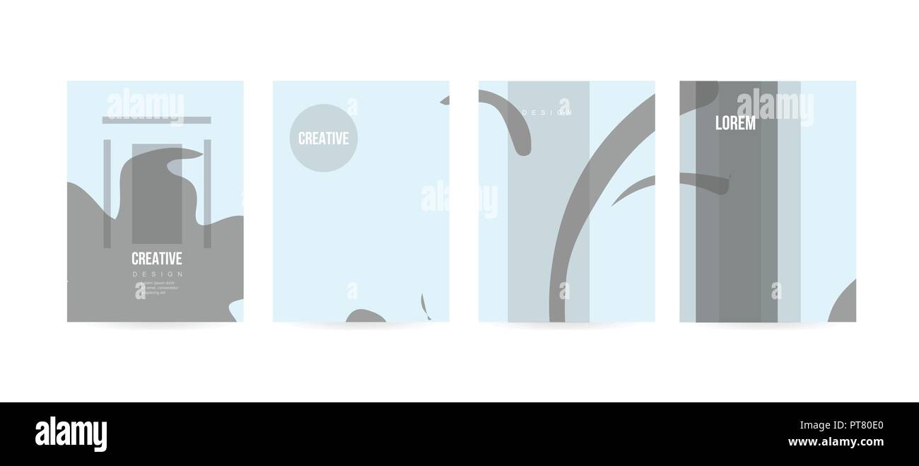 Minimal cover concept for brochure or card design. Simple and elegant ...