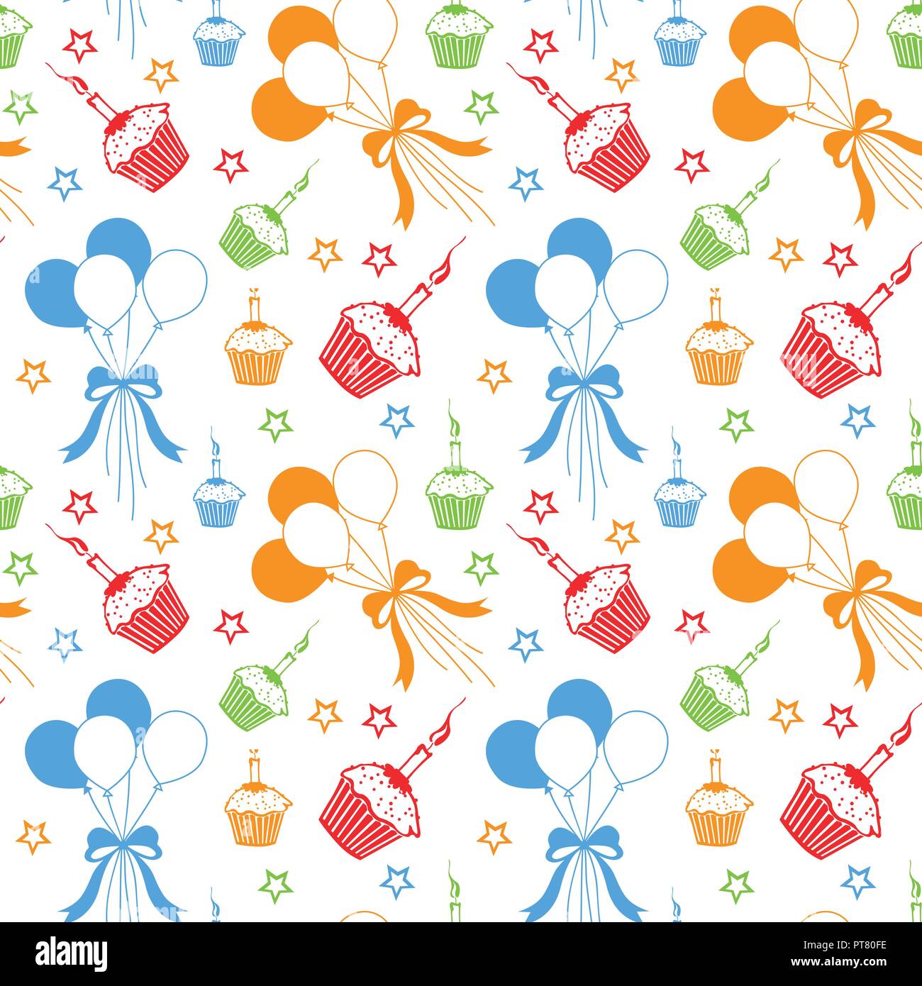 Happy birthday pattern Background Stock Vector Image & Art - Alamy