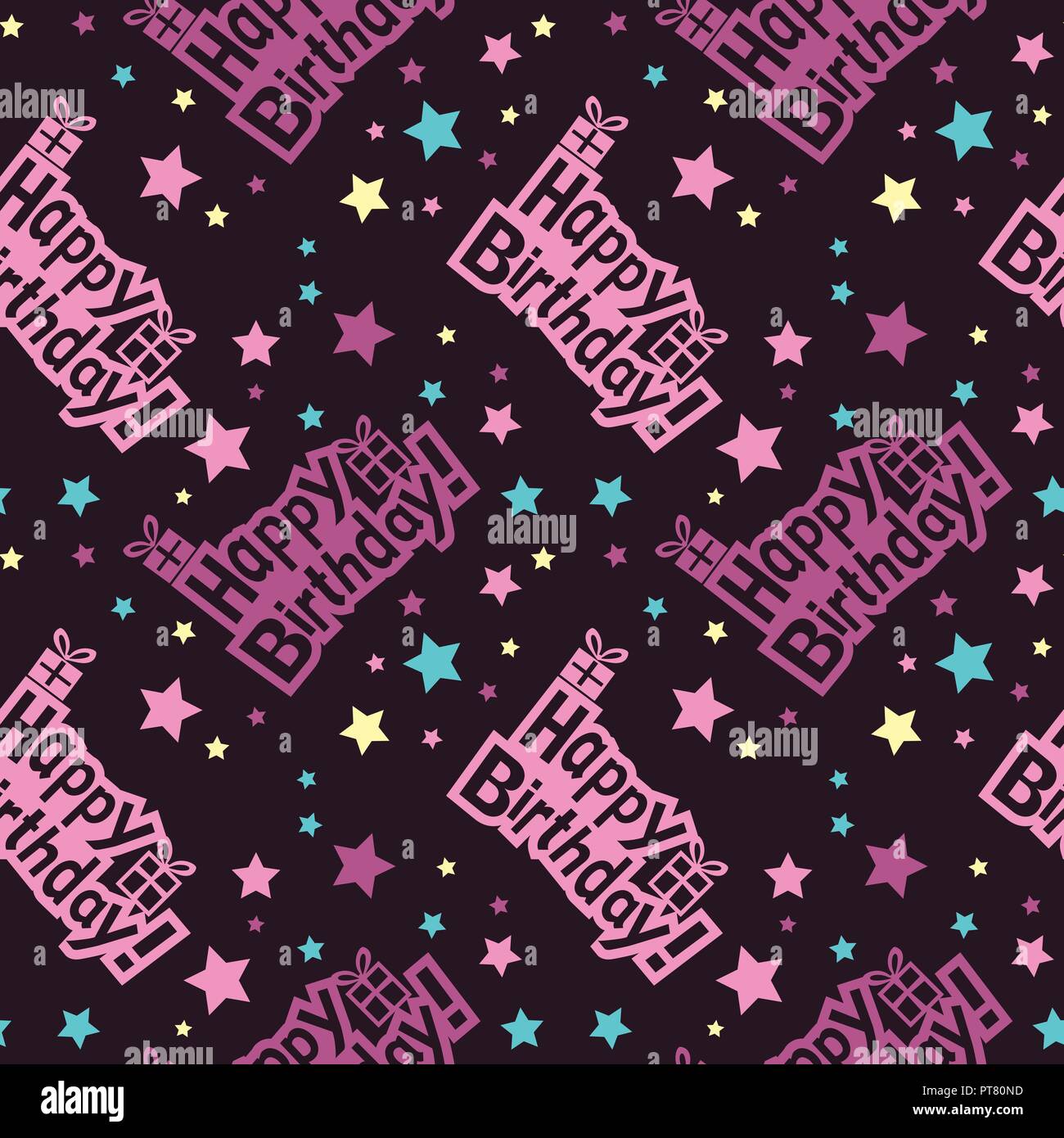 Happy birthday pattern Background Stock Vector Image & Art - Alamy