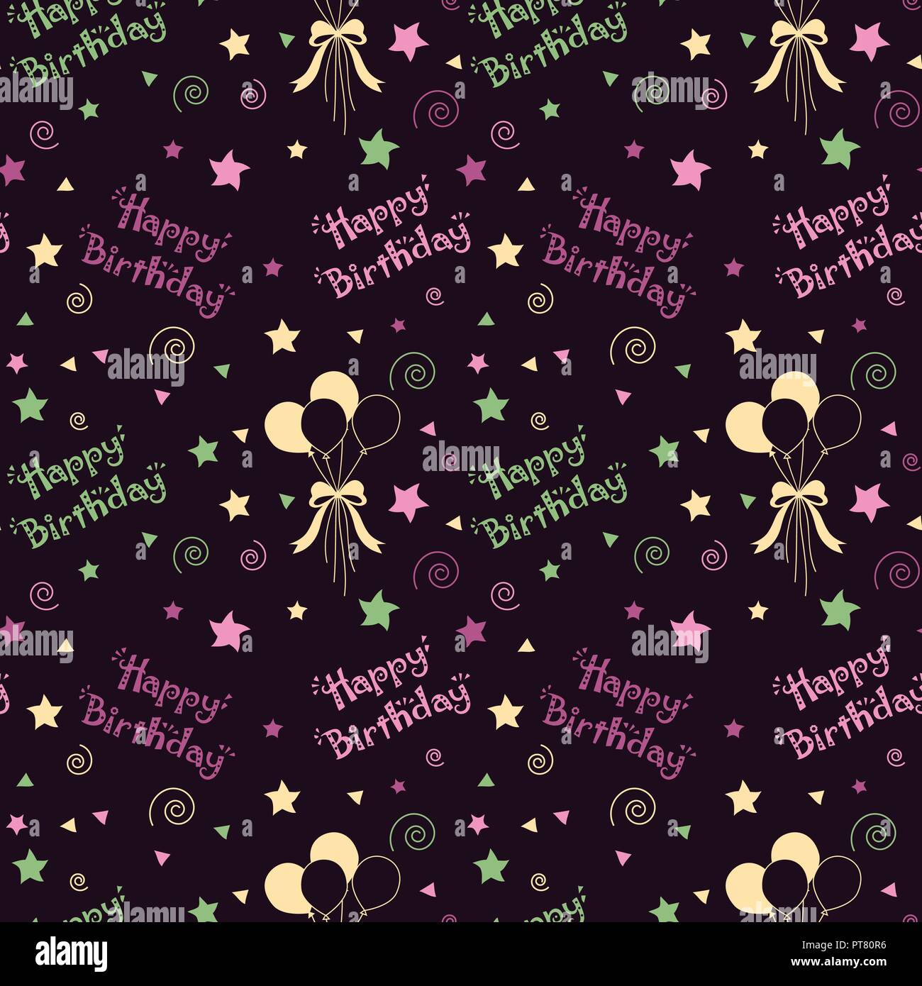 Happy birthday pattern Background Stock Vector Image & Art - Alamy