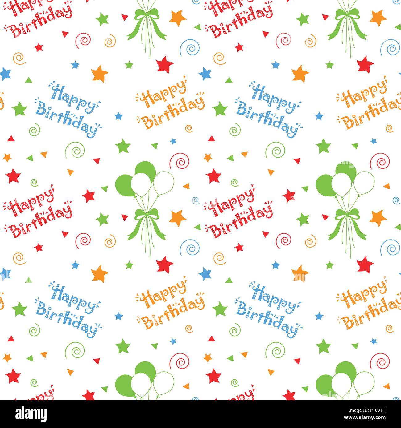 Happy birthday pattern Background Stock Vector Image & Art - Alamy