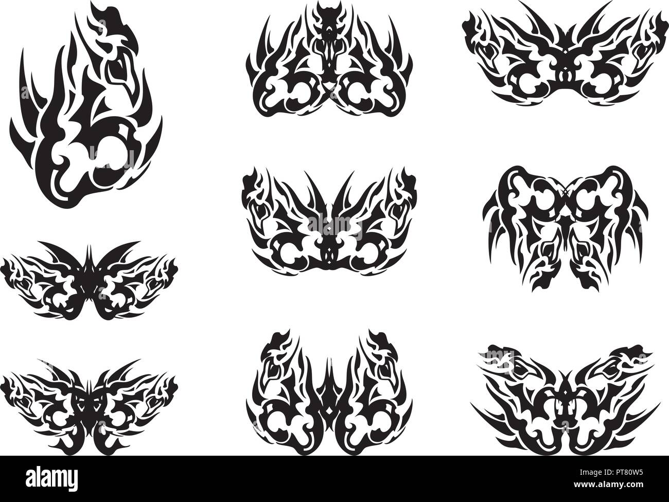 Tribal Wing Tattoos For Men