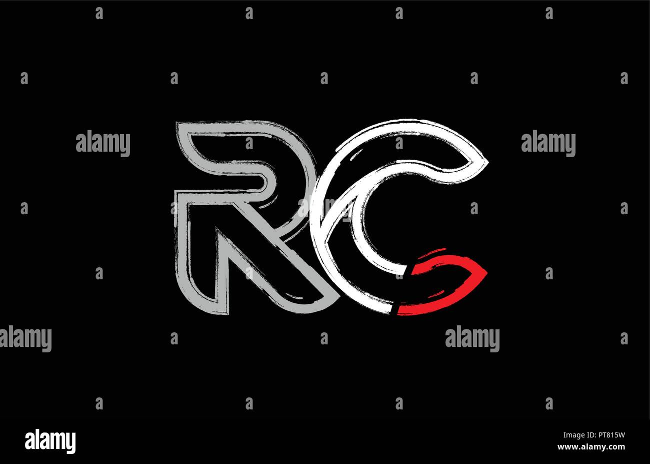 R c logo design hi-res stock photography and images - Alamy
