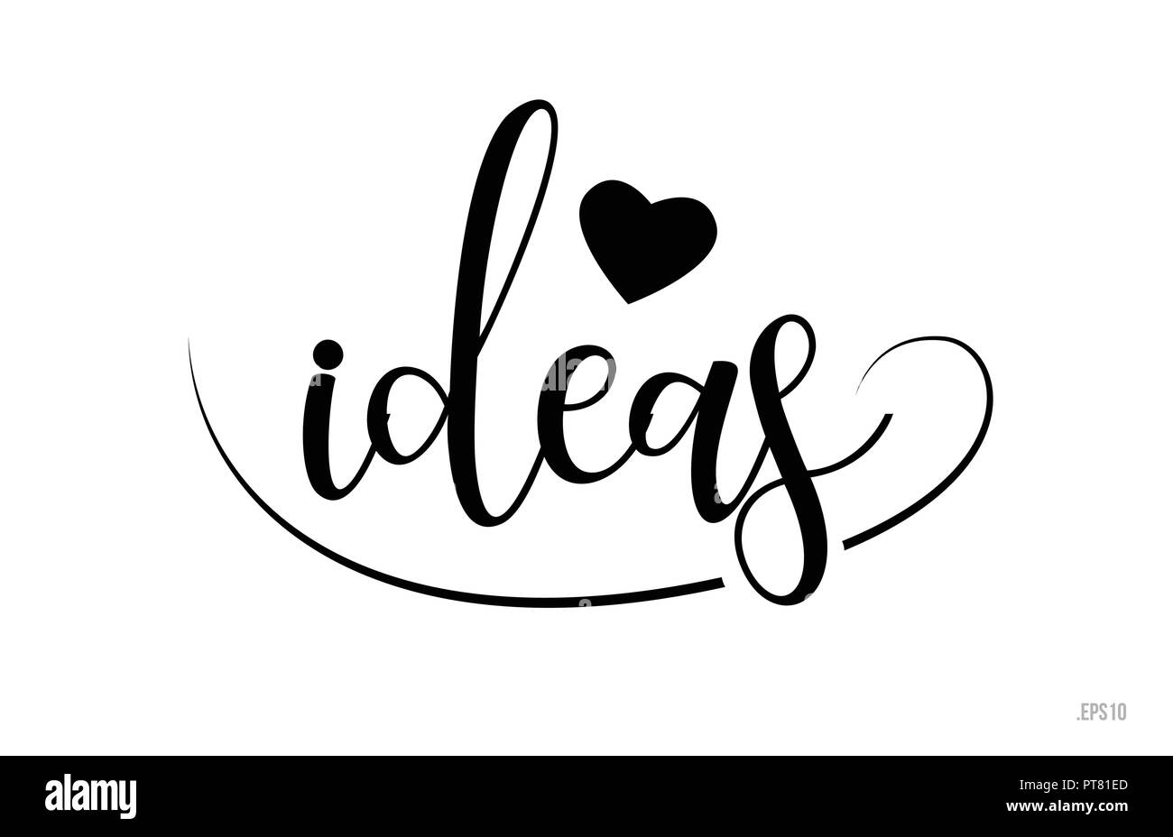ideas word text with black and white love heart suitable for card ...