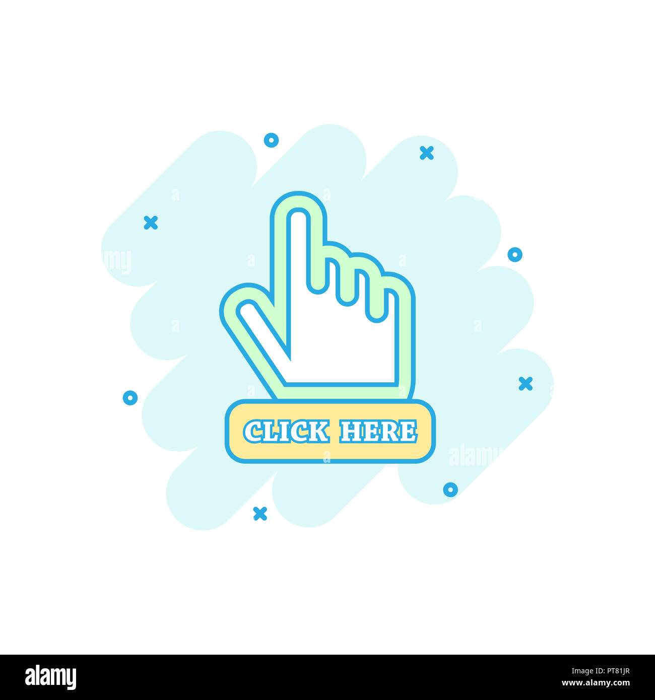 Click Icon Cartoon Style Stock Photos & Click Icon Cartoon Style Stock ...