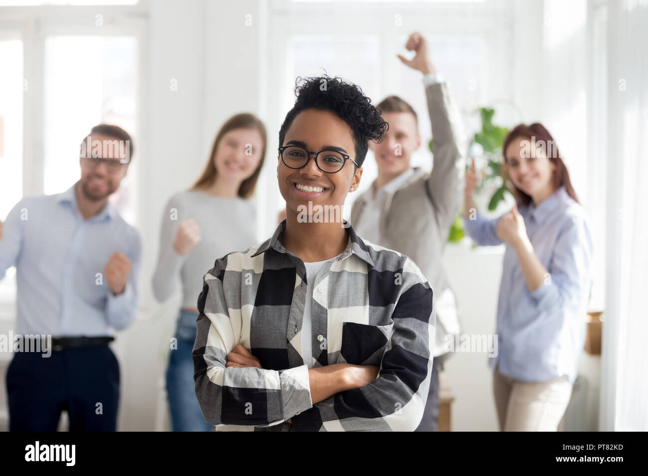 Happy african american businessman looking hi-res stock photography and ...