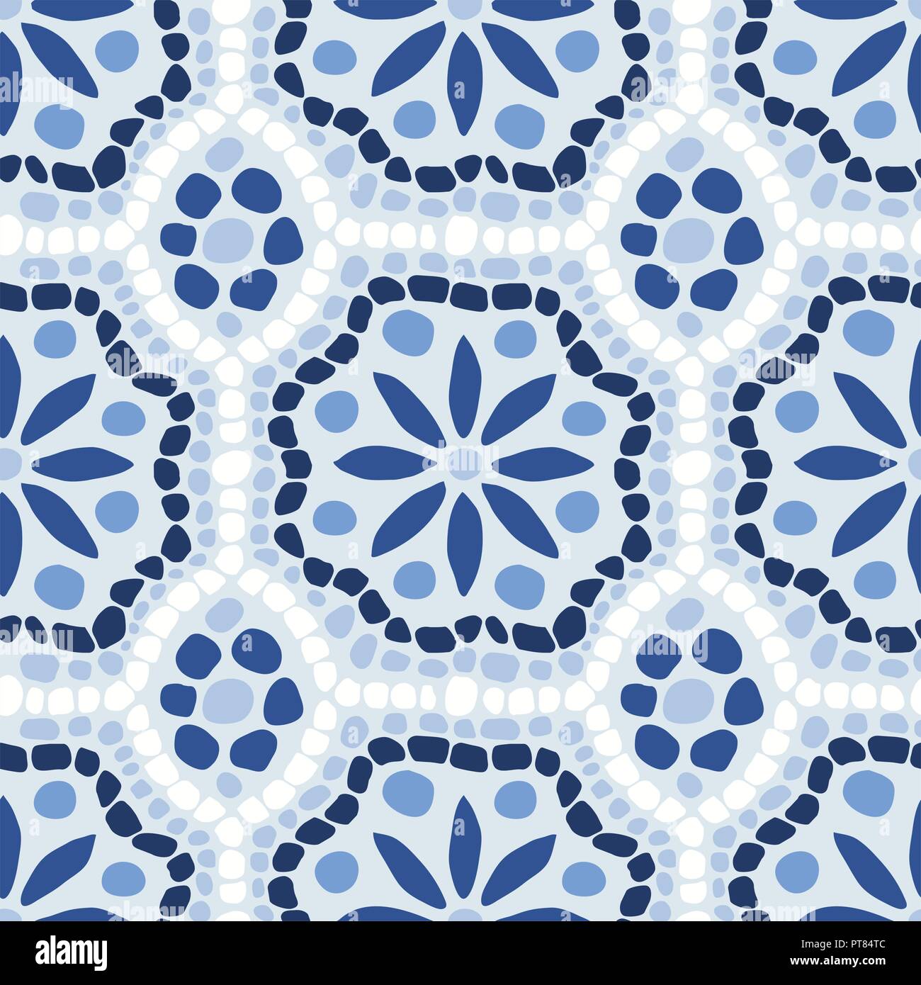vector seamless Moroccan mosaic pattern. mosaic tile background texture ...